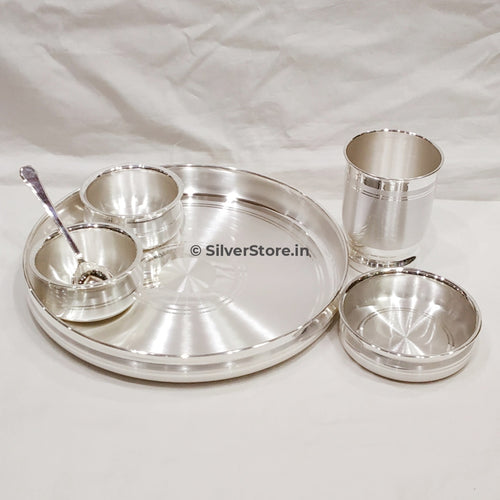 Buy Pure Silver Dinner Set Online India with 990 BIS Hallmark ...