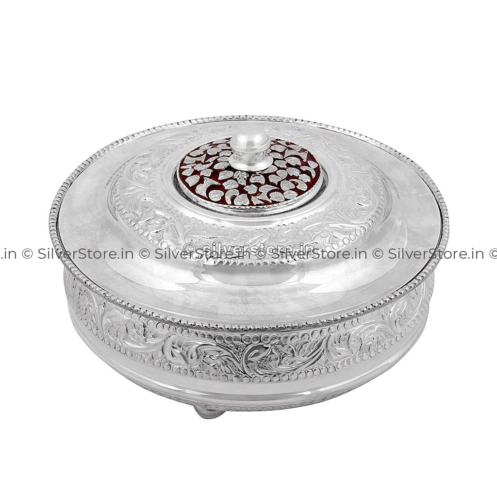 Buy Oxidized Silver Dry Fruit Box / Mukhwas Box Online at Best Price ...