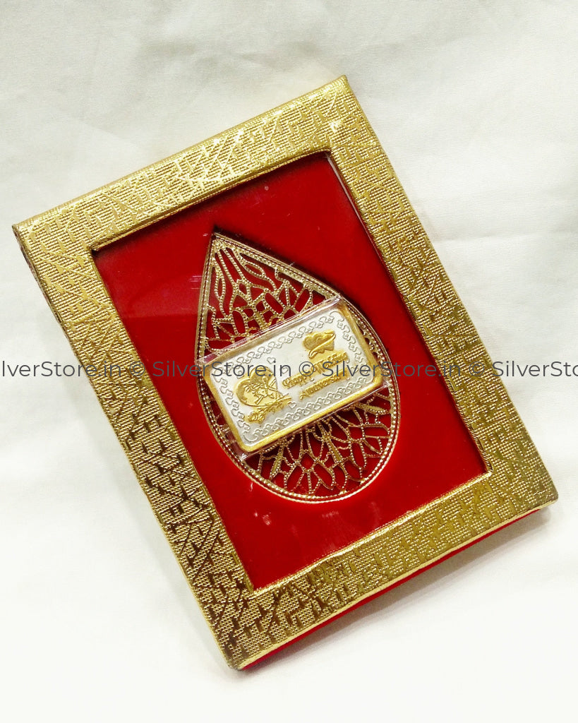 Happy Wedding Anniversary Silver Coin - 999 Pure Silver Fancy Coin Buy ...