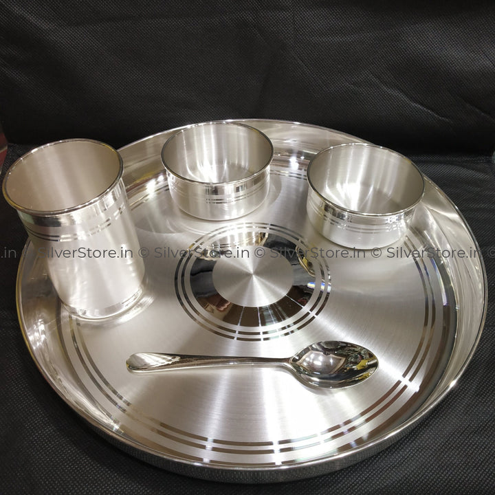 Buy Pure Silver Dinner Set & Plate Online India | Silver Plate ...