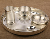 Buy Pure Silver Dinner Set & Plate Online India | Silver Plate ...